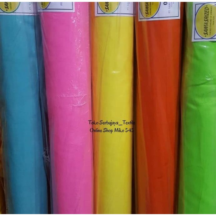 Jual Kain Tetoron Tetron Jumping Fish Warna Bahan Spanduk Kain - Per 1 ...