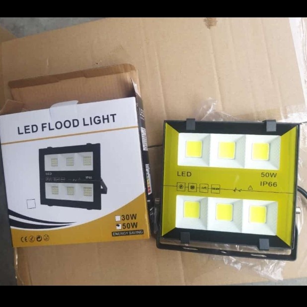 Jual lampu sorot led 50 watt outdoor / lampu tembak / flood light 50watt | Shopee Indonesia