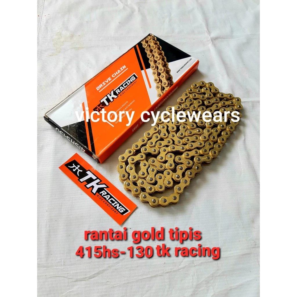 Jual RANTAI TK RACING GOLD TIPIS 415HS-130 ORIGINAL PART TK RACING | Shopee Indonesia