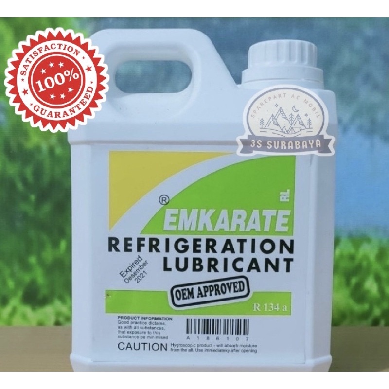 Jual Oli Kompresor Ac Mobil Emkarate Galon 1 Liter | Shopee Indonesia