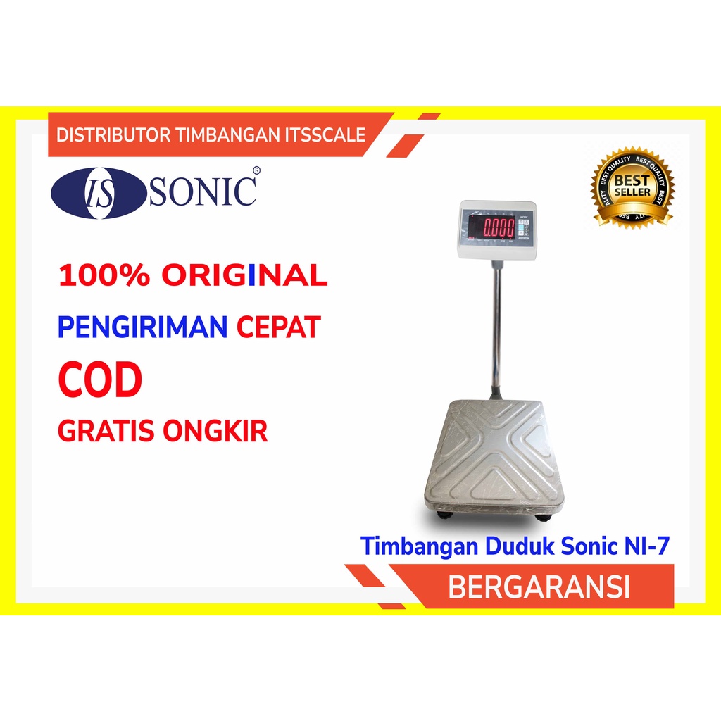 Jual Timbangan Duduk / Bench Scale Sonic NI-7 Uk. 42x50 cm | Shopee Indonesia