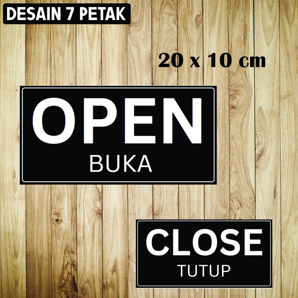 Jual papan tanda open close - wall signage open closed open close sign ...
