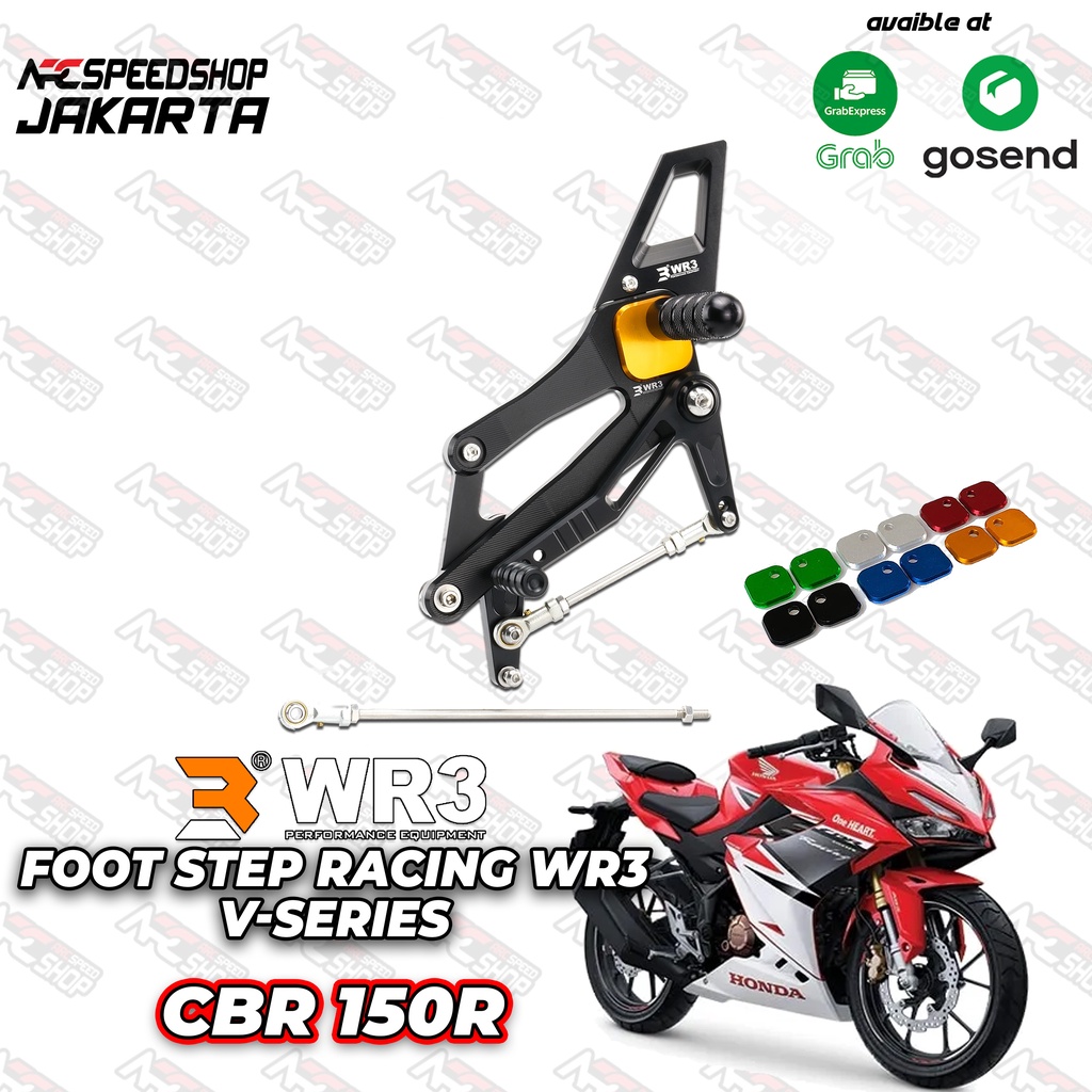 Jual Foot Step Racing WR3 V-Series Honda CBR 150R - Kuning | Shopee ...