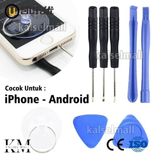 Jual Peralatan Servis Obeng HP Set 8 In 1 / Alat Perbaikan Ponsel 1 Set ...