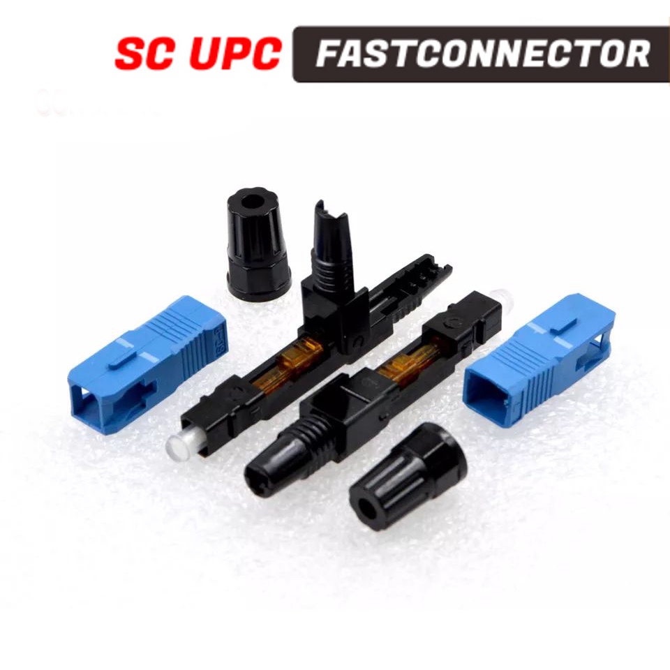 Jual 1Pack/10Pcs kconnector UPC Quick Cold connector fiber optic fast ...