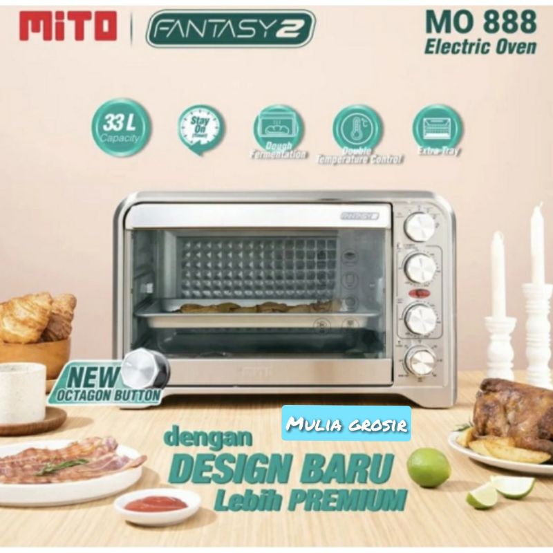 Jual Oven Mito 33L MO 888 / Oven Listrik Mito 450 watt (api bawah ...