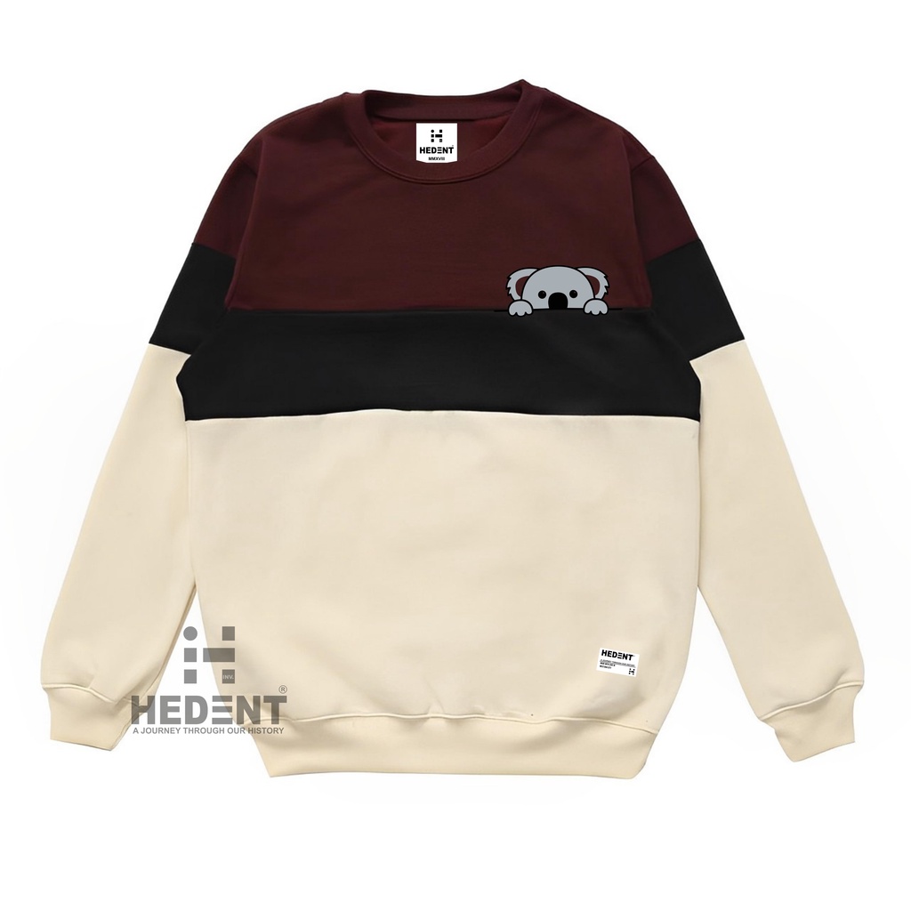 Jual Hedent Inv. Switer Oblong Crewneck Pria Oversize Jumbo Kombinasi ...