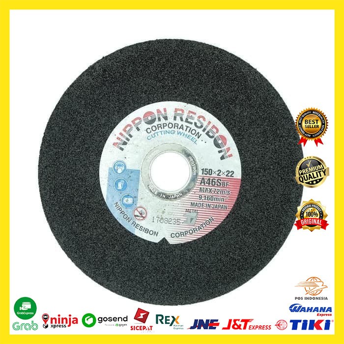 Jual Mata Mata Gerinda Potong Besi 10" Inch Nippon Resibon Cutting ...