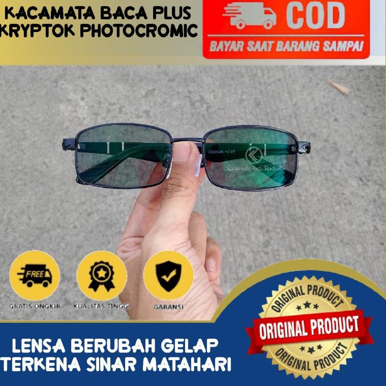 Jual Kacamata baca Pria Plus 2 in 1 Bifokal Bisa Jalan Dan Baca Krik ...