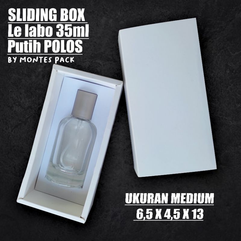 Jual SLIDING BOX PUTIH / LE LABO 30ml / 13X6,5X4,5 / Sliding Box parfum ...