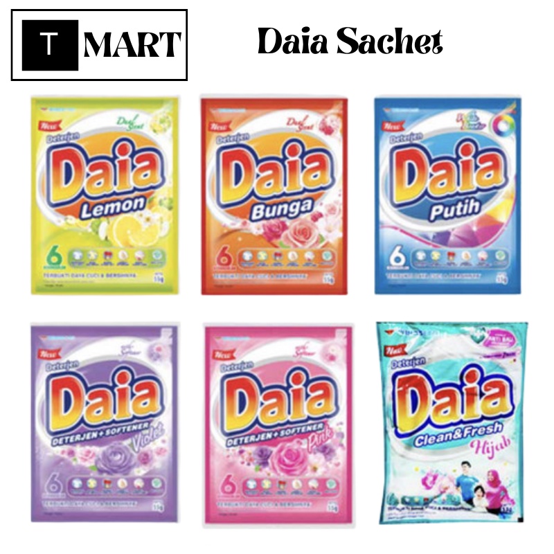 Jual Daia Detergen Bubuk Softener 53 Gram Wangi | Shopee Indonesia