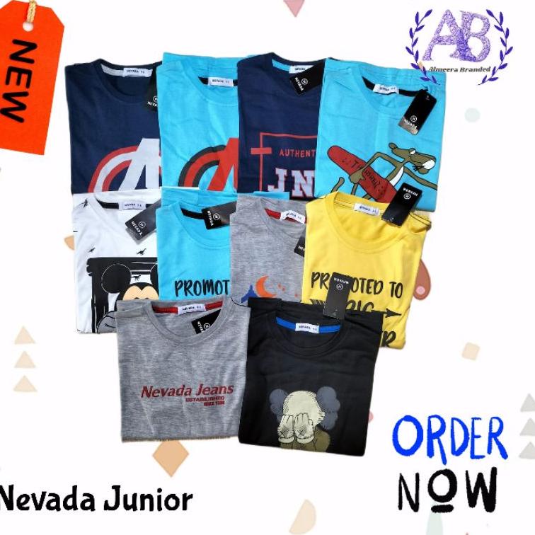 Jual {CSM.18Oc22х} / Kaos Anak Nevada Junior Kaos Anak Branded | Shopee ...