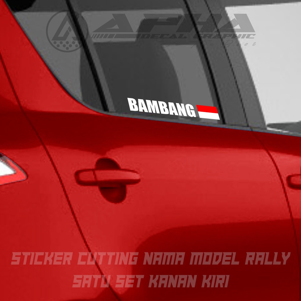 Jual STICKER STIKER NAMA MODEL RACING RALLY HARGA SUDAH SATU SET KANAN ...