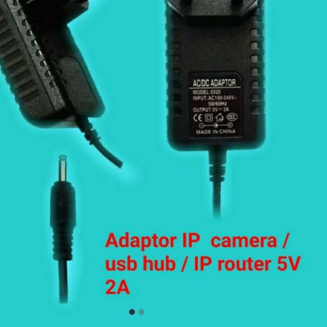 Jual MALL Adaptor cctv / ip camera 5V 2A jack DC 3.5mm !! | Shopee ...