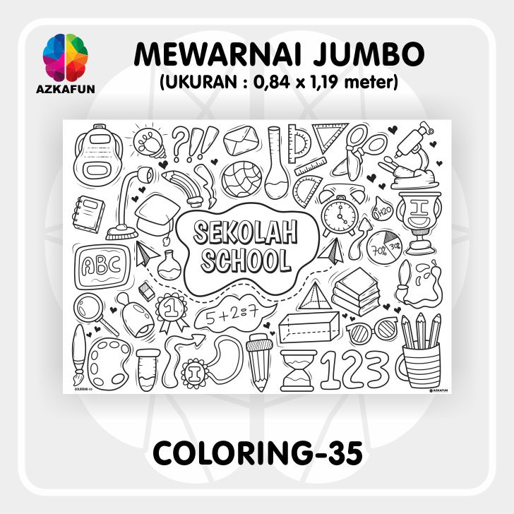 Jual Kertas Mewarnai Jumbo - mewarnai besar - Giant Coloring Page ...