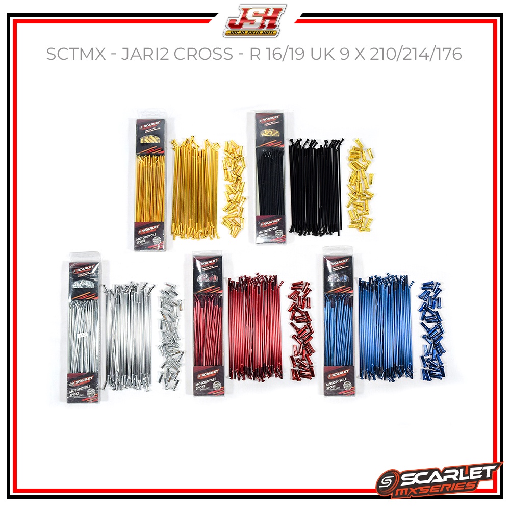 Jual Jari Jari Supermoto Ruji Motor Trail KLX 150 CRF 150 Scarlet ...