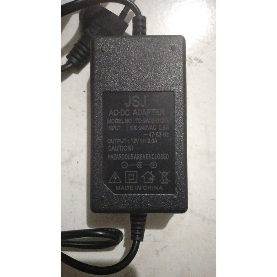 Jual ADAPTOR AC DC 12V 2A jsj bagus handal | Shopee Indonesia