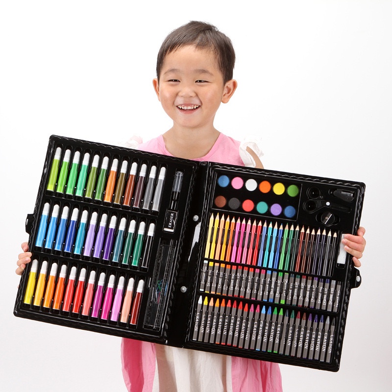 Jual Crayon Anak Set Koper 150 in 1 Crayon Mewarnai dan Melukis Lengkap ...