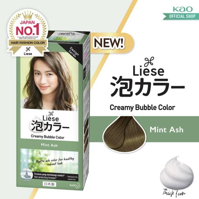 Jual Liese Bubble Hair Color Foam Cat Rambut Permanent - Mint Ash ...