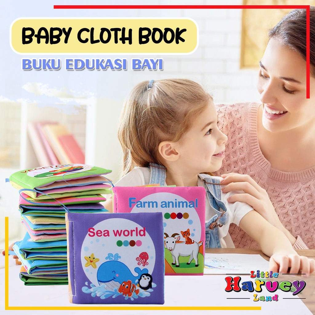 Jual BUKU KAIN EDUKASI ANAK Buku Bantal Bayi Mainan Edukasi Karakter ...