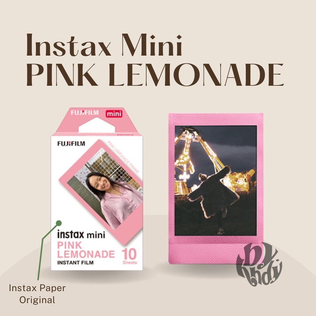 Jual Instax Mini Printing Polaroid PINK LEMONADE (Instax Paper Original ...
