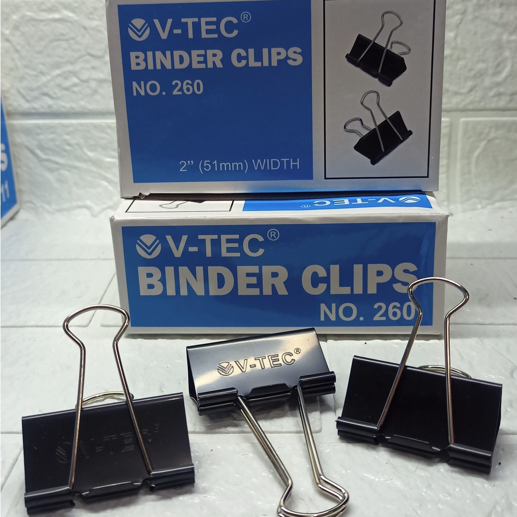 Jual Binder Clip 260 V-tec (Lusin) | Shopee Indonesia