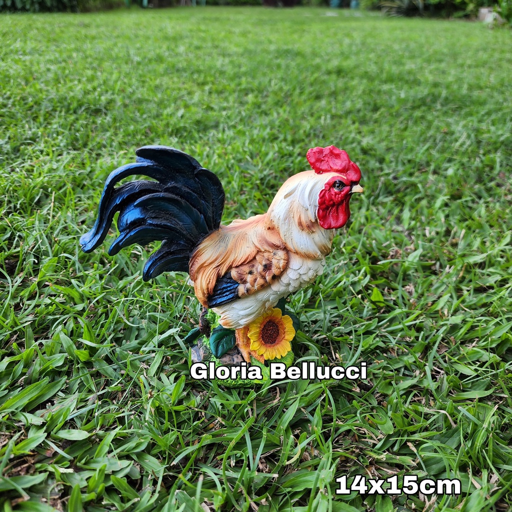 Jual Patung pajangan ayam jago statue chicken decoration interior home ...