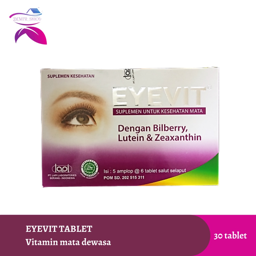 Jual Eyevit Tablet Vitamin Mata / Memelihara Kesehatan Mata Dewasa ...