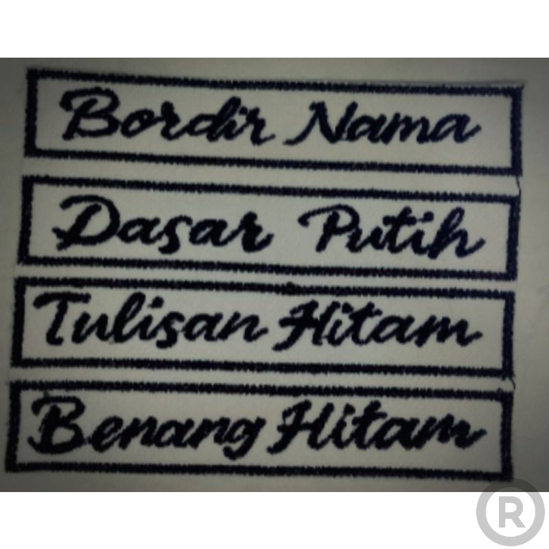 Jual Bordir Nama Seragam Sekolah Bordir Nama Custom | Shopee Indonesia