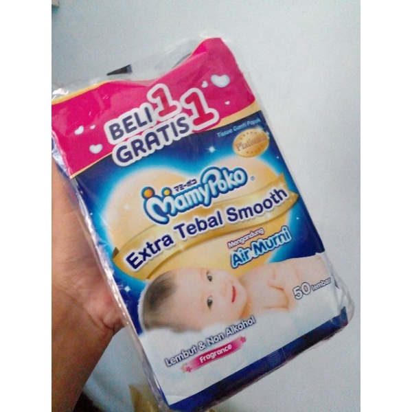 Jual MamyPoko Extra Tebal Smooth Fragrance Tissue Basah [50 Lembar ...