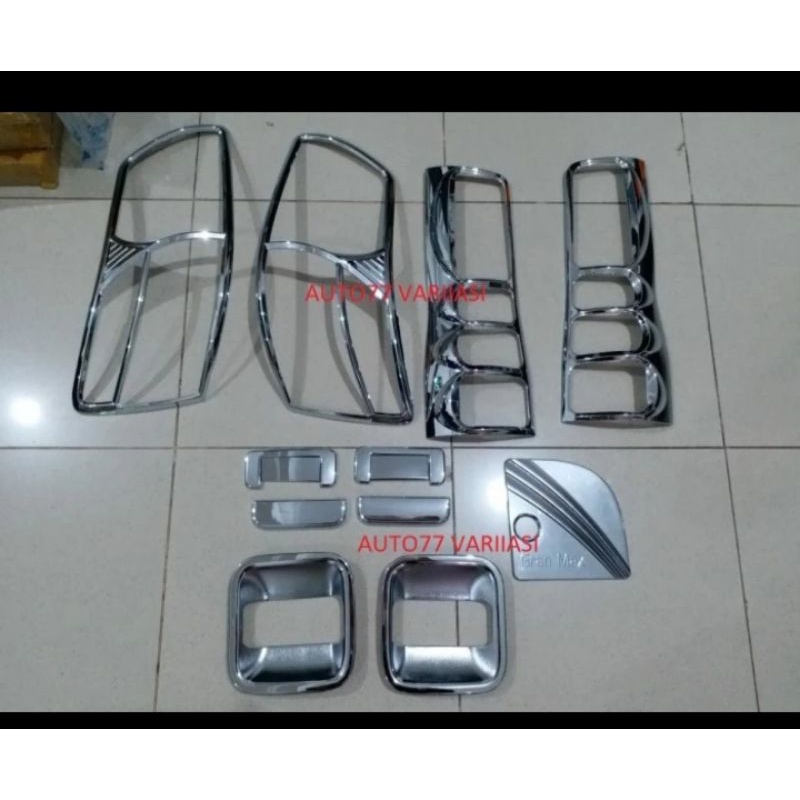 Jual paket garnish outer handle tank cover Chrome mobil Grand max ...