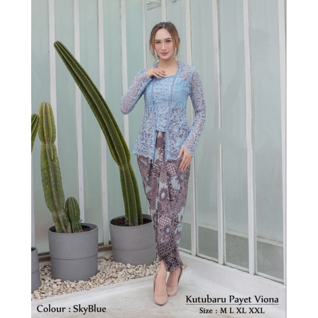 Jual KEBAYA KUTUBARU PAYET / KEBAYA KUTUBARU CANTIK / KUTUBARU BROKAT / SERAGAMAN KUTUBARU / SET ...