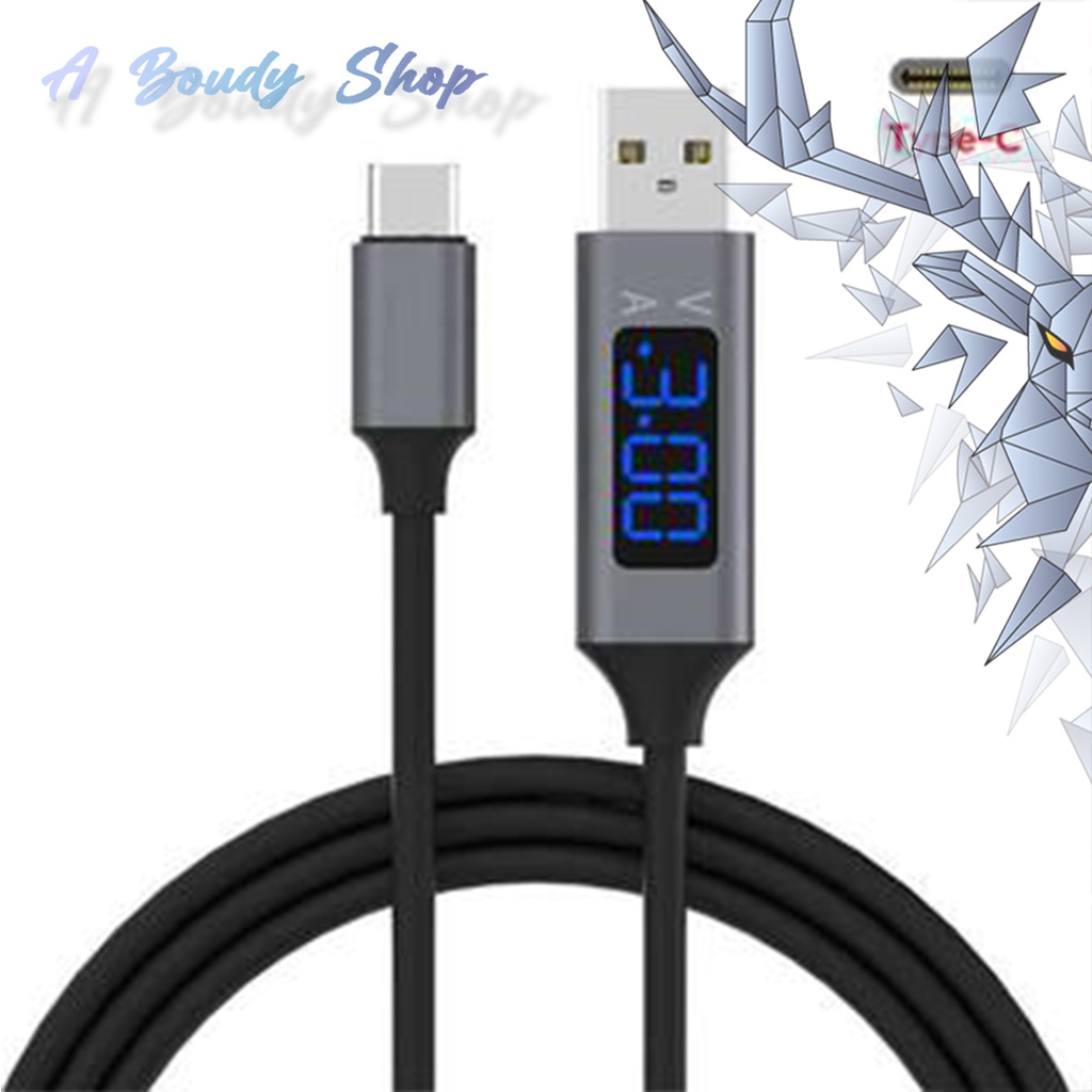 Jual Kabel Charger USB Type C KAbel Data TPE 3A 1 Meter with Voltage ...