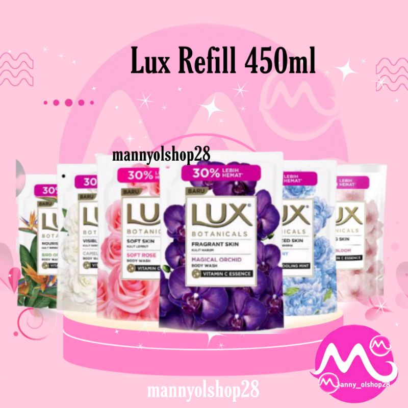 Jual LUX Body Wash Refill/Sabun mandi cair 450ml | Shopee Indonesia