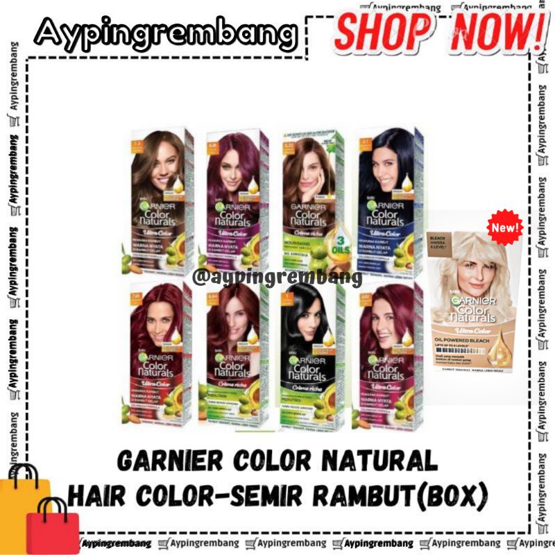 Jual Garnier Hair Colour Natural Box Warna Lengkap Semir Rambut ...