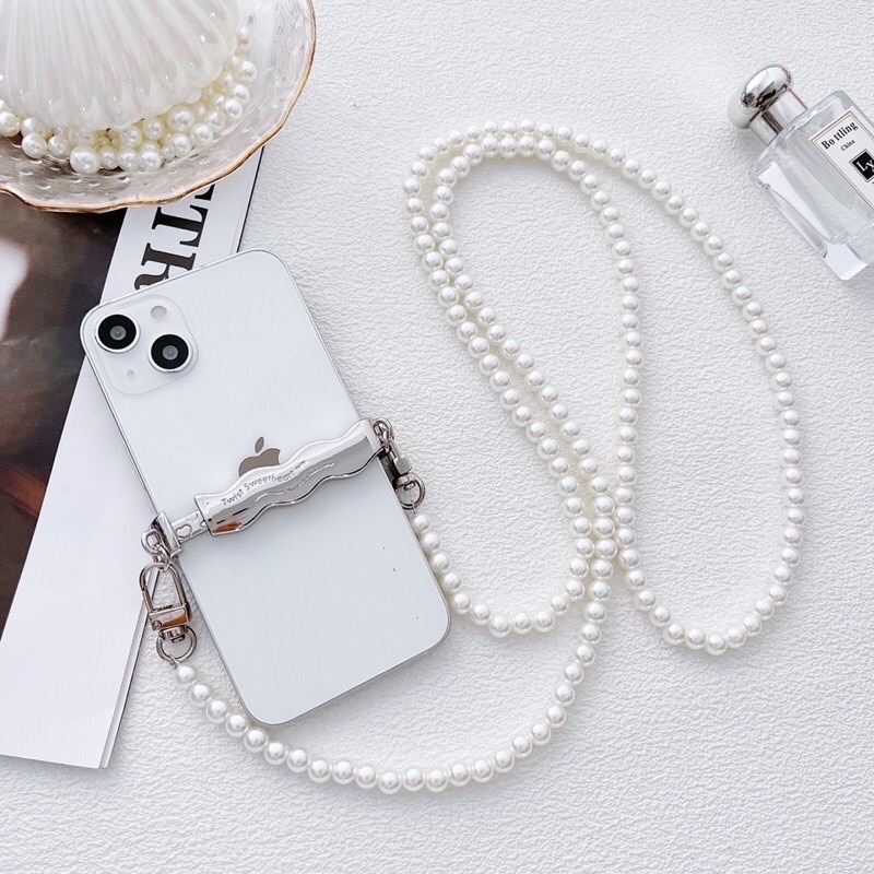 Jual Strap Pearl Mutiara + Grip Rantai UNIVERSAL SEMUA TIPE HP (TALI ...