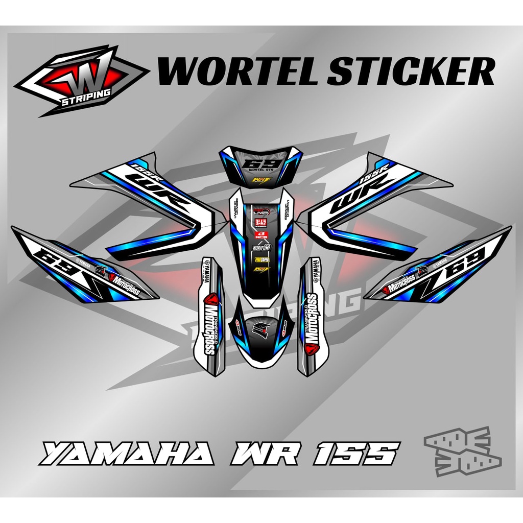 Jual Striping WR155-Stiker Hologram Decal Yamaha WR 155 Racing ...