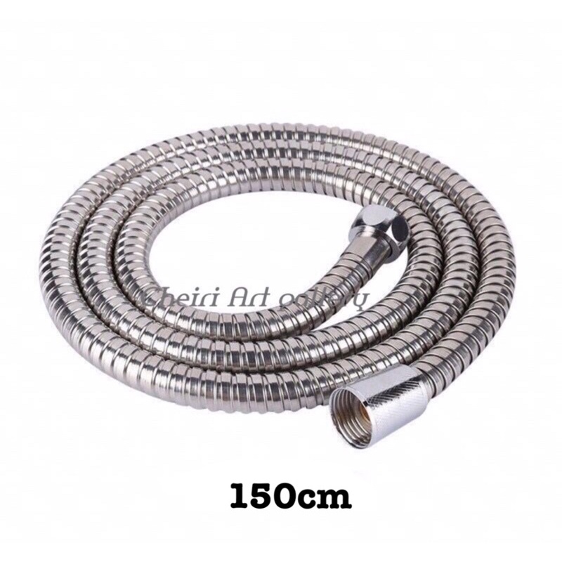 Jual Selang Shower Stainless 150cm/ jet shower set Stainless Hitam ...