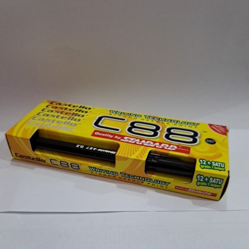 Jual pena hitam standard castelo c88 | Shopee Indonesia