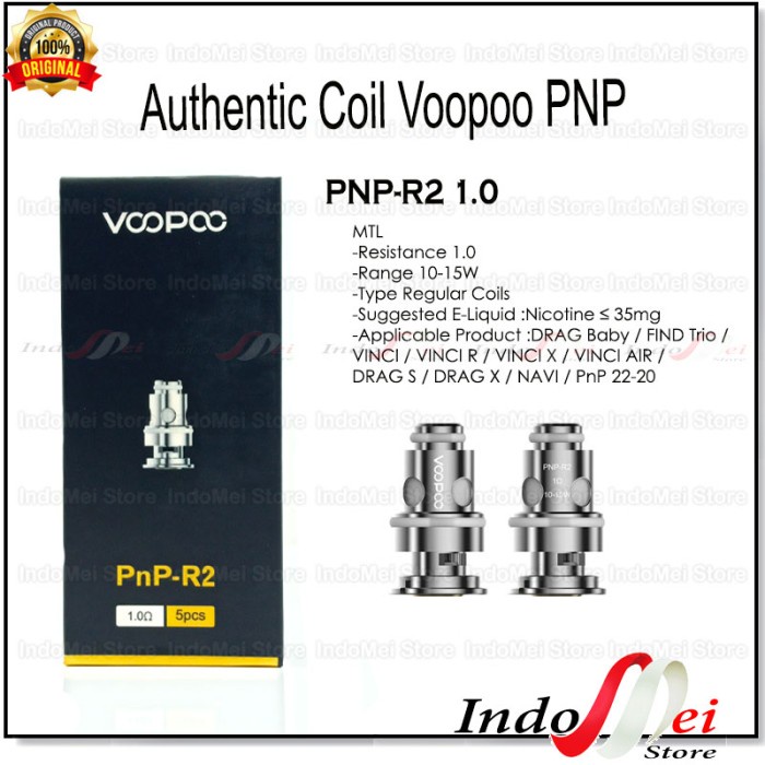 Jual Coil Voopoo PnP VM6 VM1 VM3 VM4 R1 R2 ( Harga Satuan ) | Shopee ...