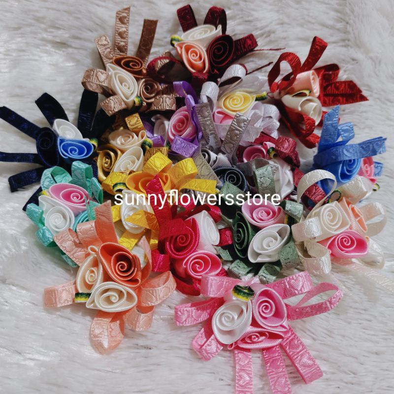 Jual bunga kuncup G 3 /bunga artificial bunga saten lebar 5 cm | Shopee ...