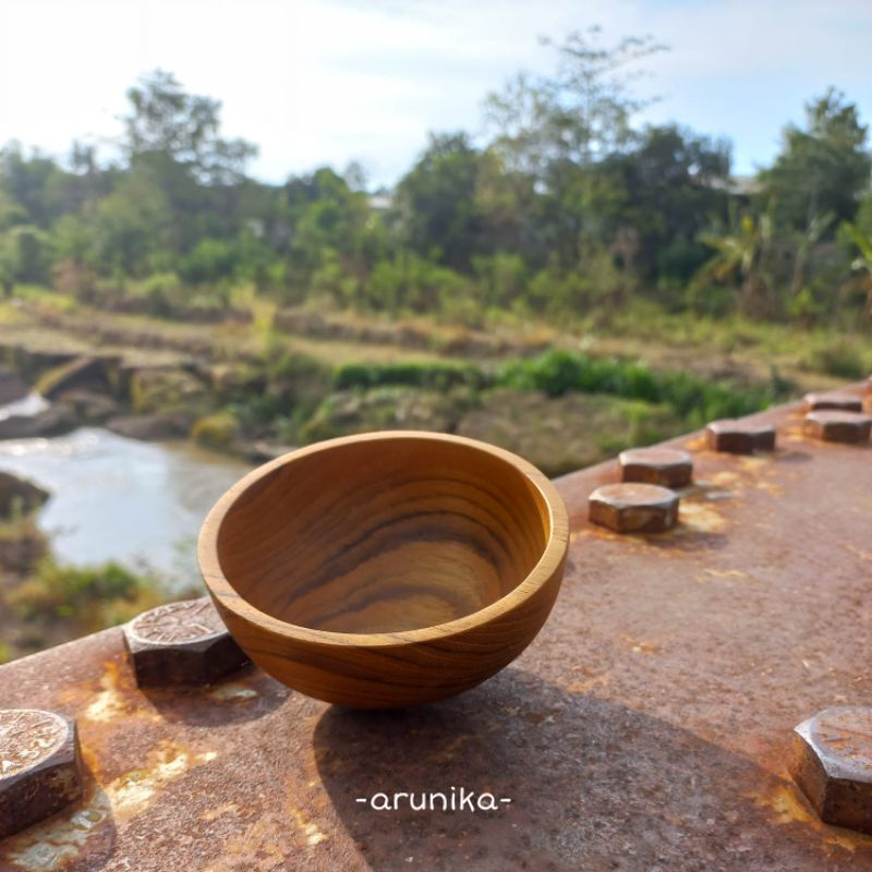Jual Mangkok Sambal Kayu Jati 8 X 4 cm | Mangkok Kecil | Mangkok Saos ...