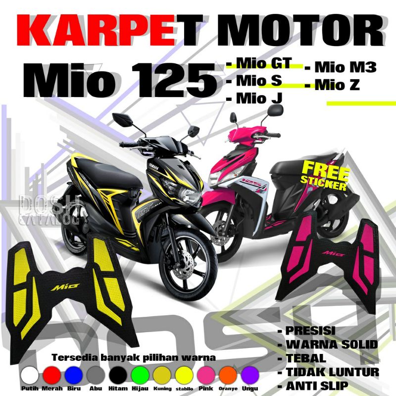Jual Karpet Motor Mio Bahan Karet Premium Tidak Licin Warna Tidak Luntur Akasesoris Mio | Shopee ...