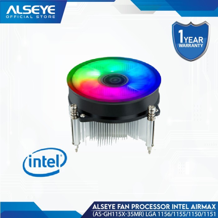 Jual FAN PROCESSOR INTEL RGB AIRMAX ALSEYE AS-GH115 | Shopee Indonesia