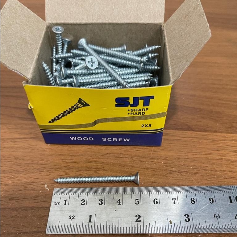 Jual Skrup Flat Head Kepala Datar Untuk Kayu Ukuran 8 6 x 1 1/2 5/8 3/4 ...