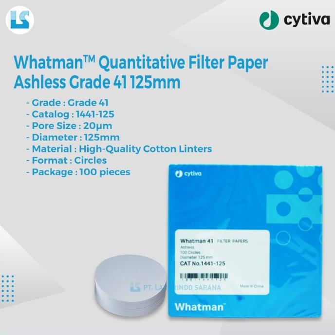 Jual Whatman Filter Paper / Kertas Saring Grade 41 , 125 mm | Shopee ...