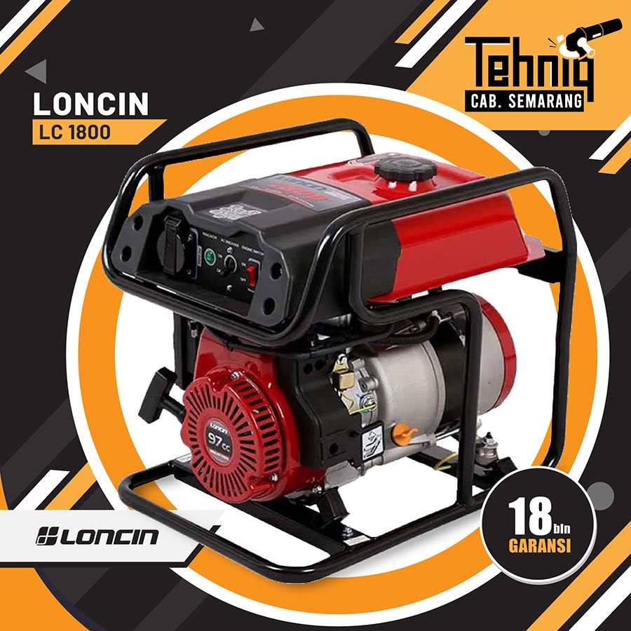 Jual Generator Genset Listrik Bensin 1000 Watt LONCIN LC 1800 Practical ...
