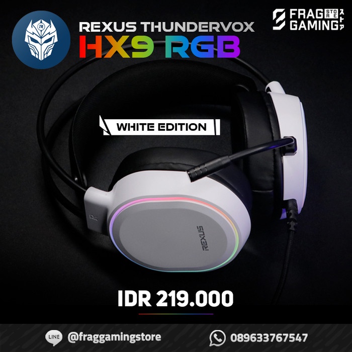 Jual Hari Ini Rexus Thundervox Hx9 / Hx 9 White / Putih - Gaming ...