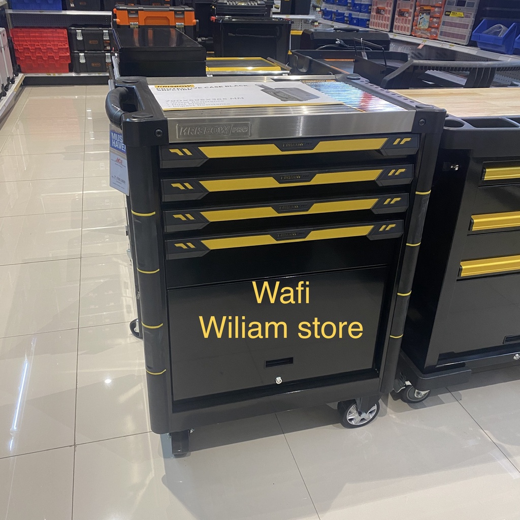 Jual Krisbow lemari bengkel Perkakas Tool Box Cabinet Trolley 4 drawer | Shopee Indonesia