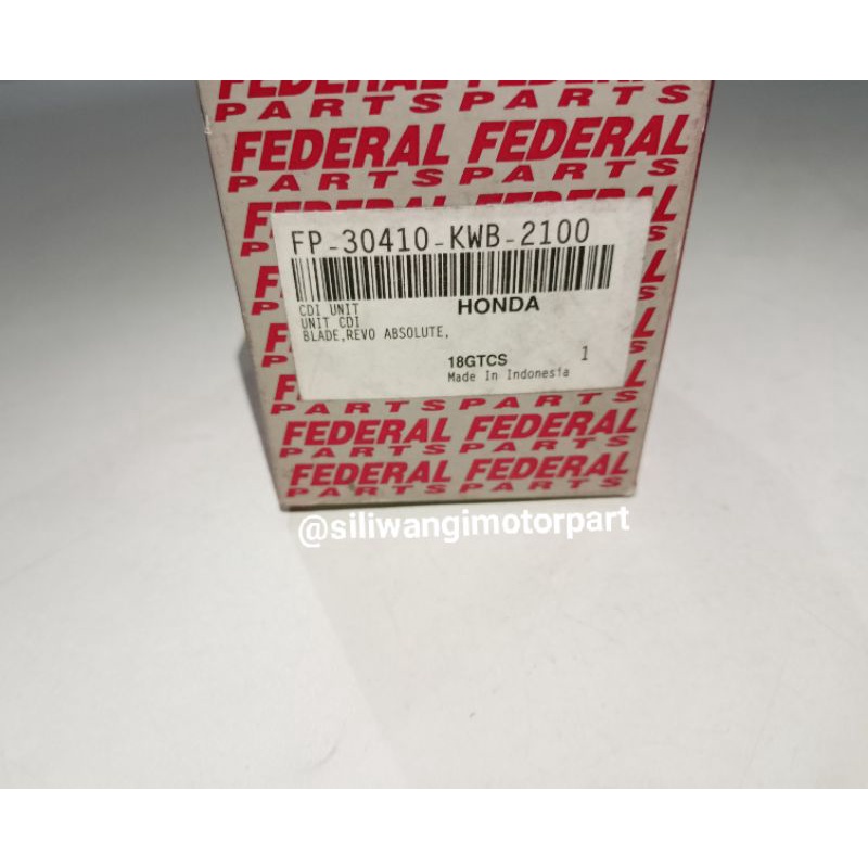 Jual Cdi Unit Federal Blade & Revo Absolute (FP-30410-KWB-2100 ...